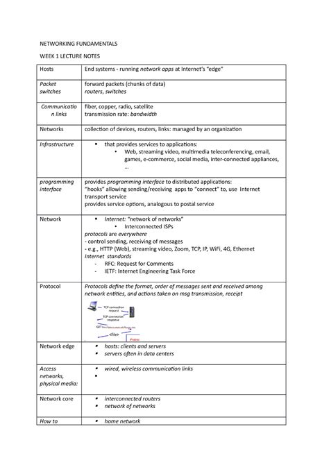 Networking Fundamentals Weekly Notes Networking Fundamentals Week 1