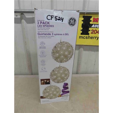 3 Pack Led Spheres 50 Led Spheres New In Box