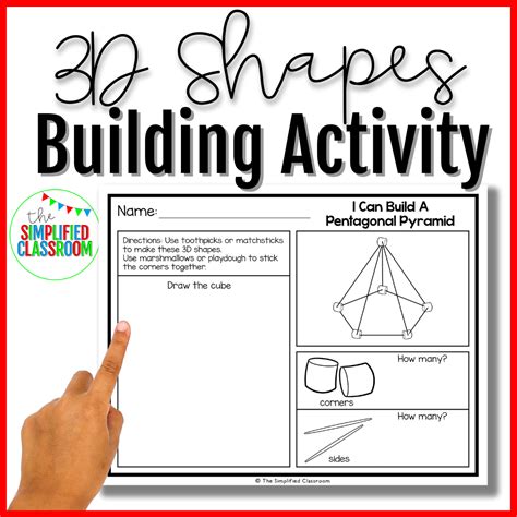 3d Shapes Building Activity The Simplified Classroom