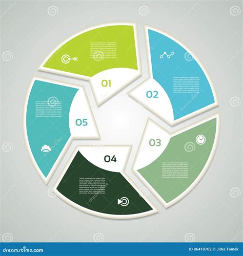 Vector Circle Infographic Template For Diagram Graph Presentation