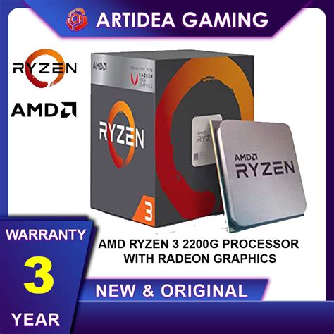AMD RYZEN 3 2200G WITH RADEON VEGA 8 GRAPHICS AM4 PROCESSOR Shopee Malaysia