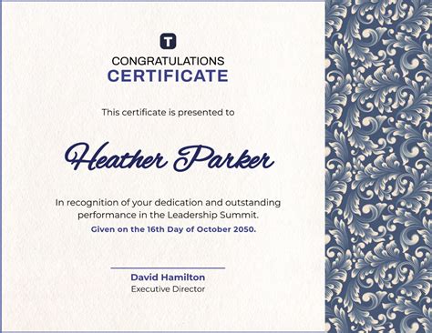 Free Printable Congratulations Certificate Templates To Customize Online
