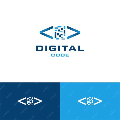 Desenho De Logotipo De Código Abstrato Com Cor De Gradiente Modelo De Ilustração De ícone De