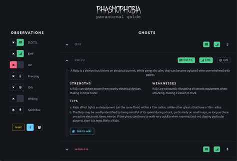 Github Hctrdevphasmophobia Guide Mirror App To Help Identify