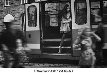 Nude Woman Tram Stock Photo Shutterstock