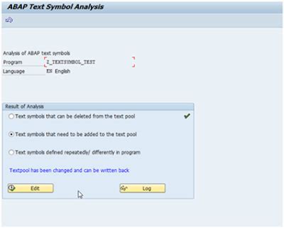 ABAP Text Symbol Analysis Tool SAP Community