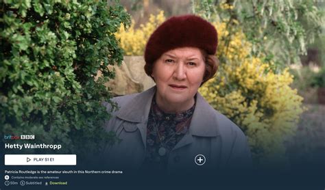 Hetty Wainthropp Aka Hetty Wainthropp Investigates Has Returned To Itvx Via Britbox As A