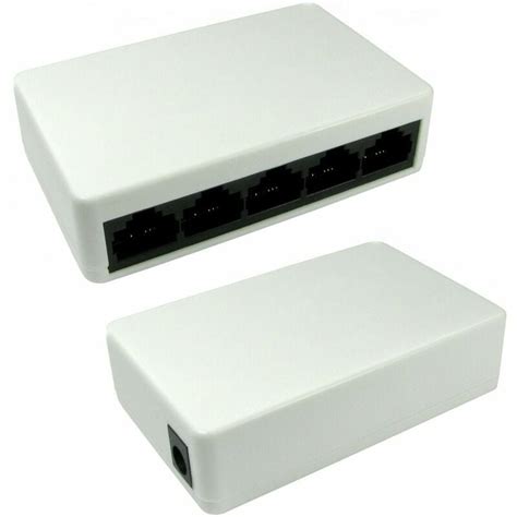5 Port Way 10100mbps Ethernet Network Switch Rj45 Lan Box Selector