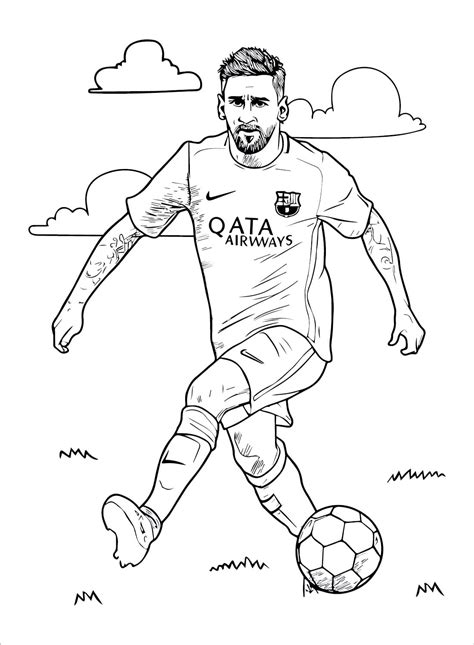 Messi Coloring Printables Coloring Pages