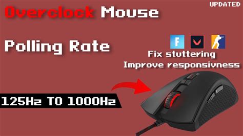 How To Overclock Usb Mouse Rate To Hz Polling Rate YouTube