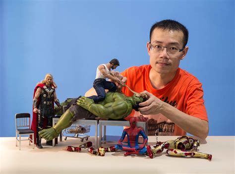 Edy Hardjo Uses Superhero Action Figures To Create Hilariously Arranged