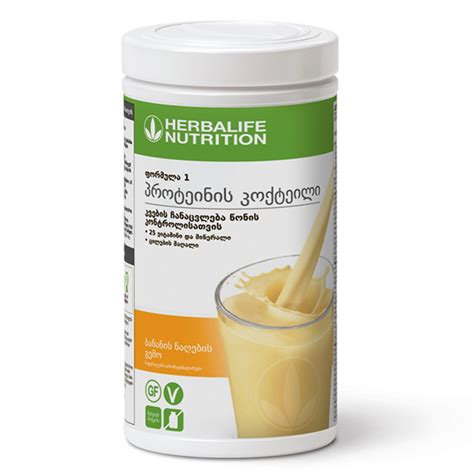 პროტეინების კოქტეილი ფორმულა 1 ბანანის ნაღები