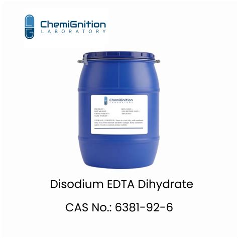 Edta Disodium Salt Dihydrate Ipbpepusp 99 Purity 25kg Drum At