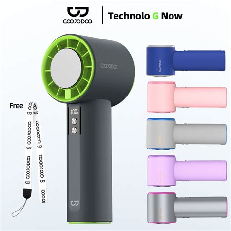 GOOJODOQ Mini Handheld Fan 10X Stronger Wind 100 Level Speed Adjustment Cooling Sheet Shopee