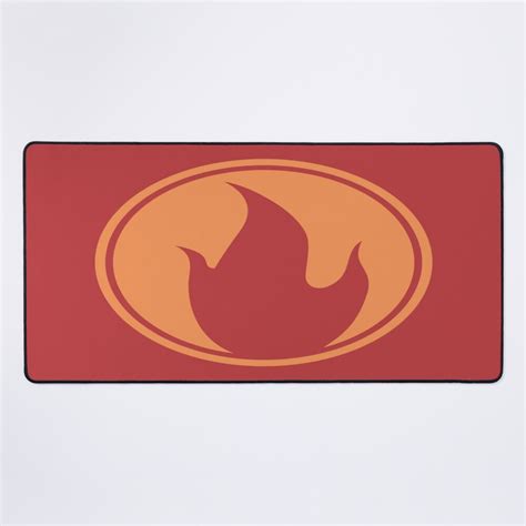 Team Fortress 2 Red Pyro Class Emblem Mouse Pad