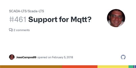 Support For Mqtt Issue SCADA LTS Scada LTS GitHub