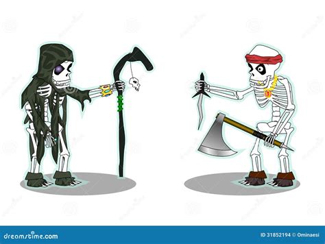 Skeletons Vector Stock Vector Illustration Of Grave 31852194