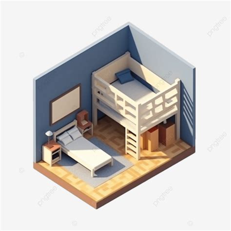 3d Room Model Yellow Floor Three Dimensional Room Three Dimensional Room Model Png