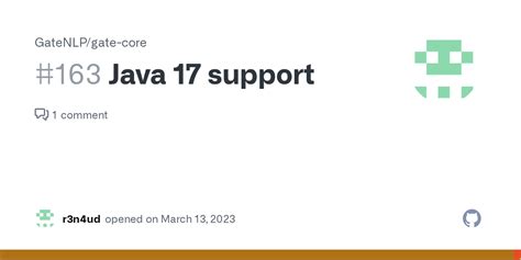 Java 17 Support · Issue 163 · Gatenlpgate Core · Github