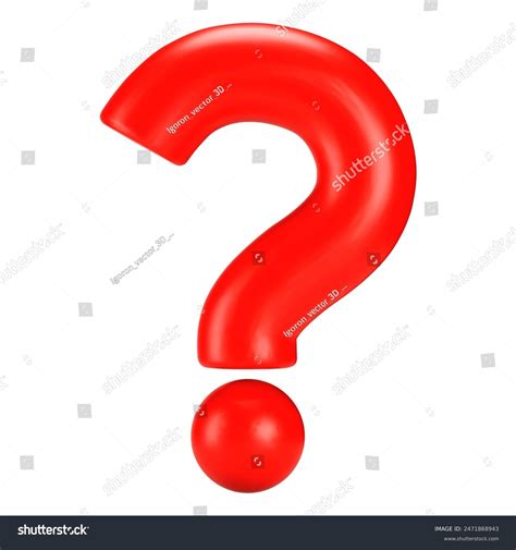 3d 빨간색 물음표 Faq 문제 해결 스톡 벡터로열티 프리 2471868943 Shutterstock