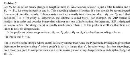 Solved Problem Let Bn Be The Set Of Binary Strings Of Chegg