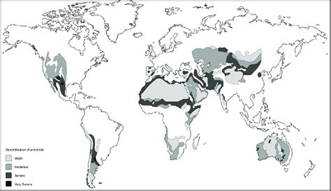 The First World Map Of Desertification Status Based On 75