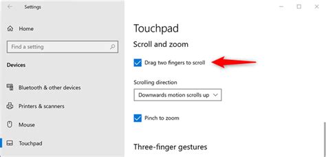 Настройка сенсорной панели виндовс 10