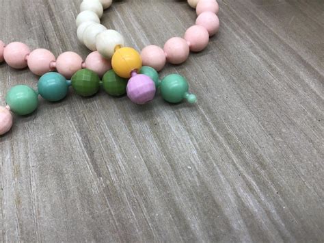 Vintage Snap Bead Necklace