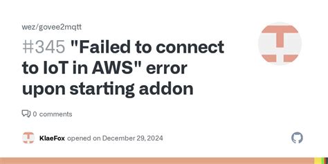 Failed To Connect To Iot In Aws Error Upon Starting Addon · Issue 345 · Finperform