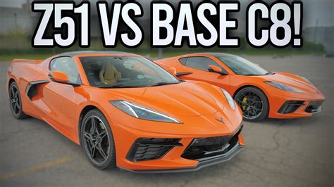 Z51 Corvette C8 vs Base Corvette C8! (Launch Control Racing) - YouTube