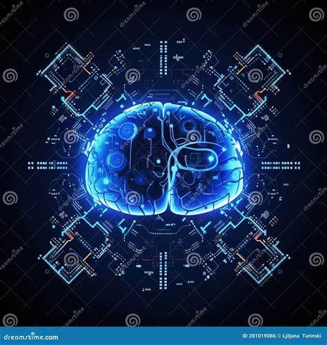 Artificial Intelligence And Tech Concept With Coding Stock Illustration