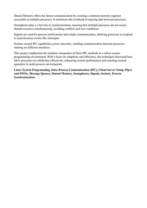 Project 3 A Linux System Programming Using Ipc Pdf
