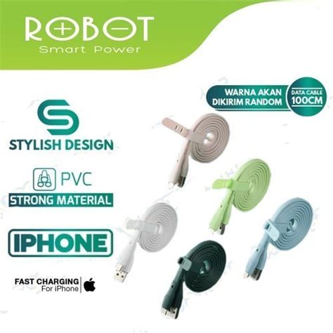 Jual Kabel Data Robot Rgl 100 Lightning Usb For Iphone 21a 1m Shopee Indonesia
