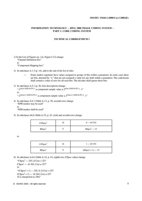 ISO IEC Cor Information Technology JPEG Image Coding System Part