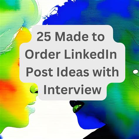 25 Custom Linkedin Post Ideas Etsy