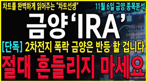 금양 주가 전망 긴급 트럼프당선 Ira폐지 절대 흔들리시면 안됩니다 지금구간 11월 X일 3000억 납입되면 다시 상승 할 수 밖에 없습니다 금양 금양주가