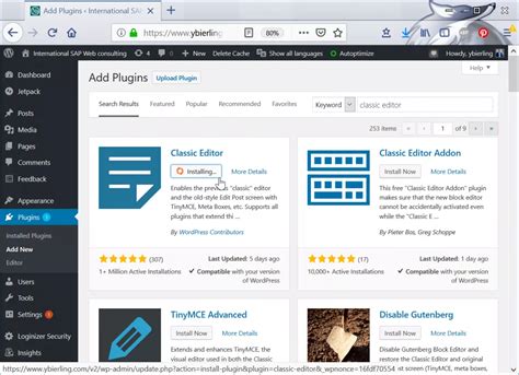 Wordpress Switch Back To Classic Editor