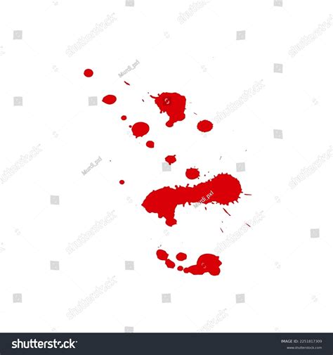 Blood Splatter Icon Illustrations Suitable Depicting Stock Vector