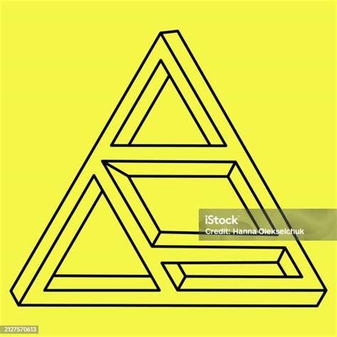 Impossible Shape Web Design Element Optical Illusion Object Line Design Sacred Geometry Triangle