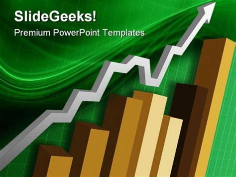 business bar graph arrow success powerpoint themes and powerpoint