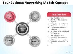 Business Network Diagram Networking Models Concept Powerpoint Templates