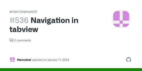 Navigation In Tabview Issue 536 Enisn UraniumUI GitHub