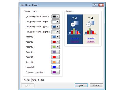 Using Color Palette Powerpoint 2013 Edit Theme Colors Slidemodel