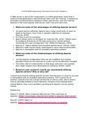 CS 3305 Web Programming 2 Discussion Forum Unit 2 Solution 4.docx - CS 3305 Web Programming 2 ...