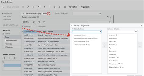 Acumatica How Can I Customize Inventoryid Selector Stack Overflow