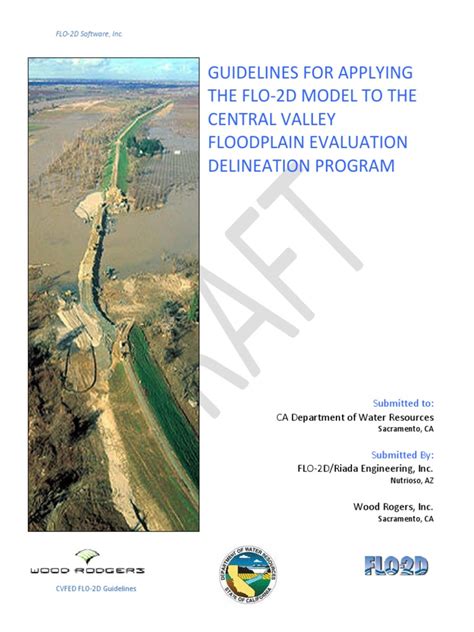 Cvfed Flo 2d Project Guidelines Pdf Levee Flood