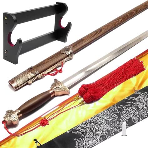 Espada Tai Chi Jian Treino Semi Flexível Brinde Kung Fu Frete Grátis