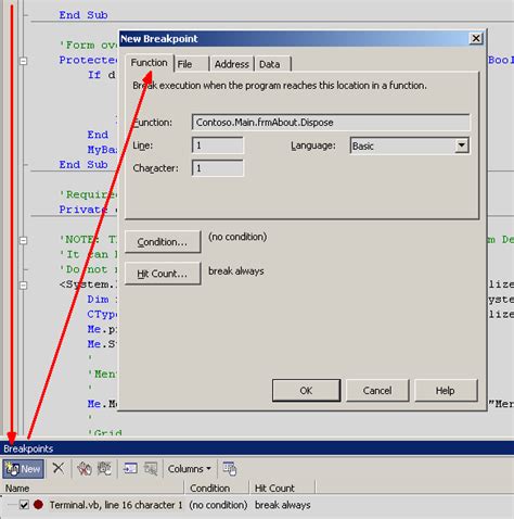 Chopeen S Notes Visual Studio Sets A Breakpoint In Another File