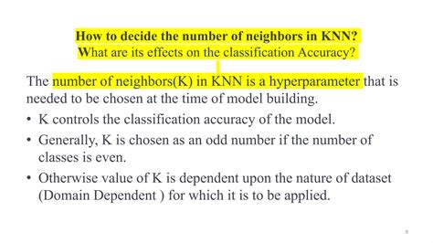 K Nearest Neighbor Approach Ppt
