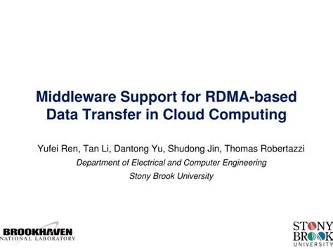 Ppt Middleware Support For Rdma Based Data Transfer In Cloud